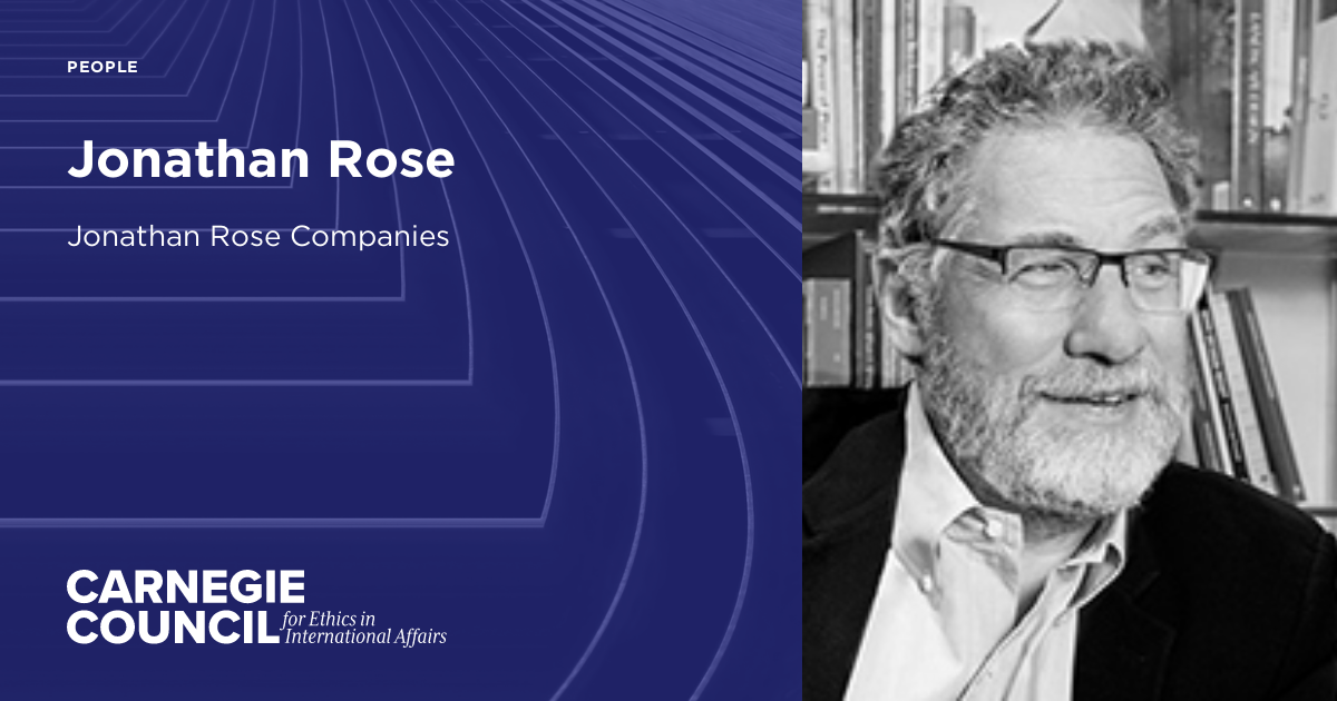 Jonathan Rose | Carnegie Council for Ethics in International Affairs
