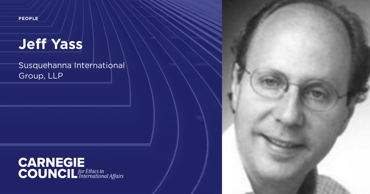 Jeff Yass | Carnegie Council for Ethics in International Affairs