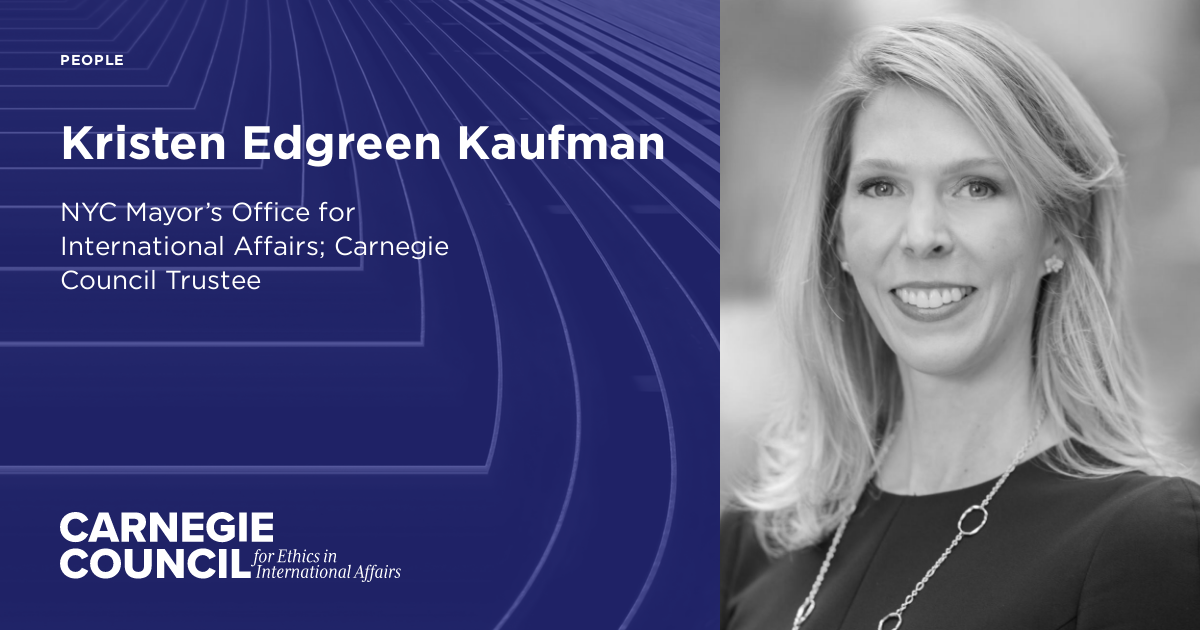 Kristen Edgreen Kaufman | Carnegie Council for Ethics in International Affairs